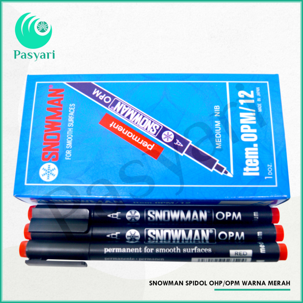 Jual SNOWMAN SPIDOL OHP/OPM WARNA MERAH / HIJAU | Shopee Indonesia
