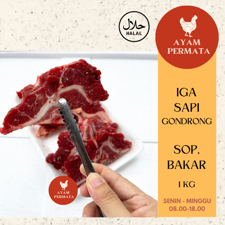 Jual Iga Gondrong 1 kg - Alternatif Sop Buntut Sapi / Masak Bakar ...