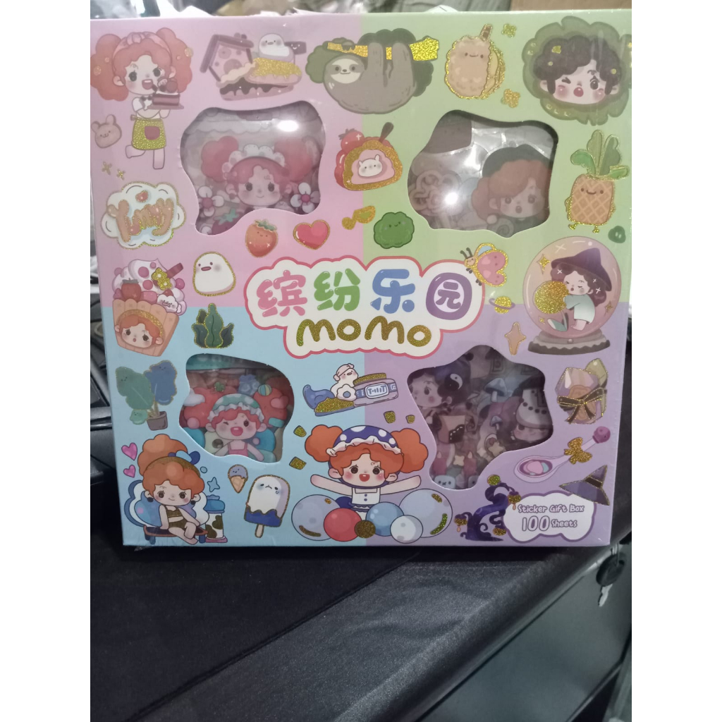 Jual STICKER MOMO RAINBOW KOREA / STICKER MOMO 100 LEMBAR 4 WARNA | Shopee Indonesia