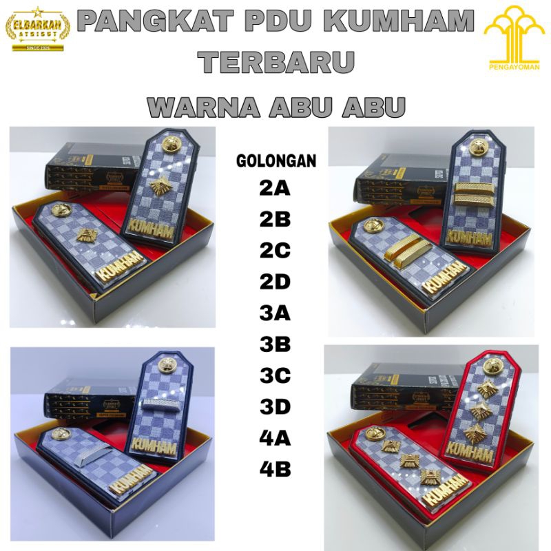 Jual PANGKAT KUMHAM BARU PDU GOLONGAN 2A 2B 2C 2D 3A 3B 3C 3D 4A 4B LIS ...