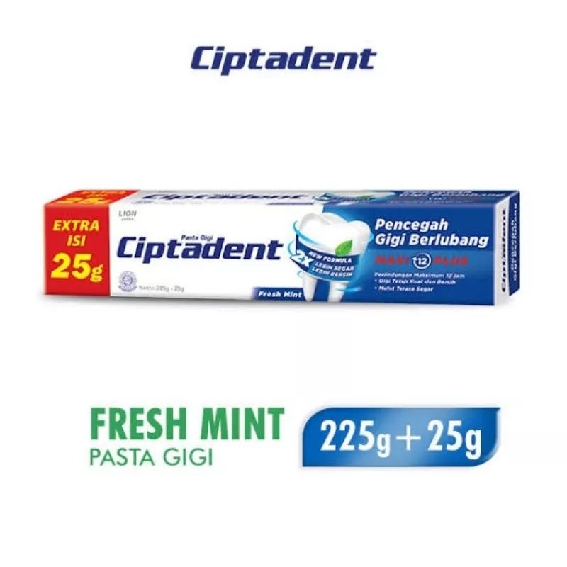 Jual ciptadent pasta gigi 190gr freshmint(biru) | Shopee Indonesia
