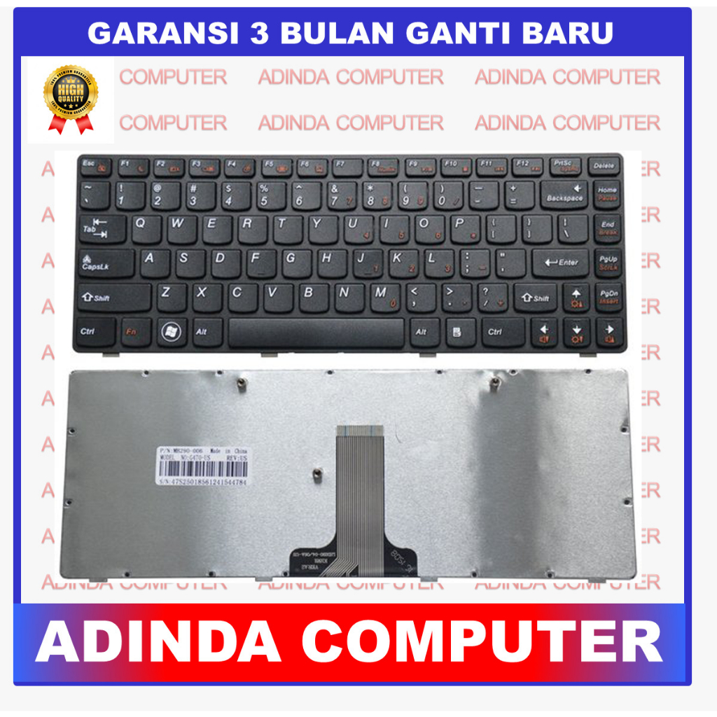 Jual Keyboard Laptop Lenovo G470 B470 B475 B475A B475G G475 G470AH | Shopee Indonesia