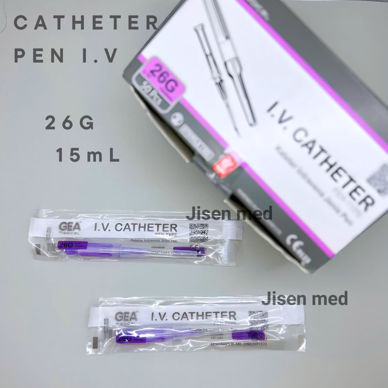 Jual CATHETER GEA / Pen Vena GEA 26G - 26ml/ IV Canula / Cateter / Pen ...