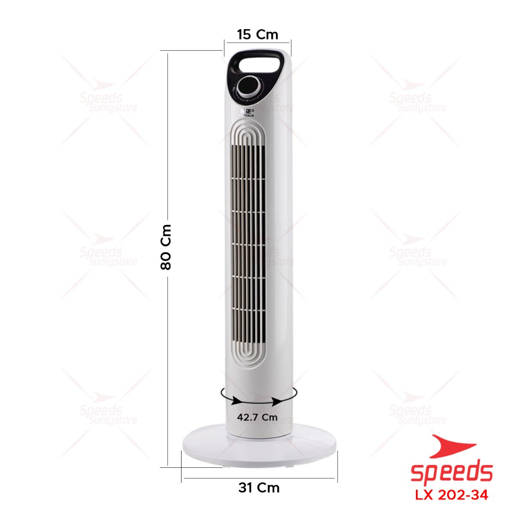 Jual SPEEDS Tower Fan Air Cooler Portable Kipas Angin Fan Tower Stand ...
