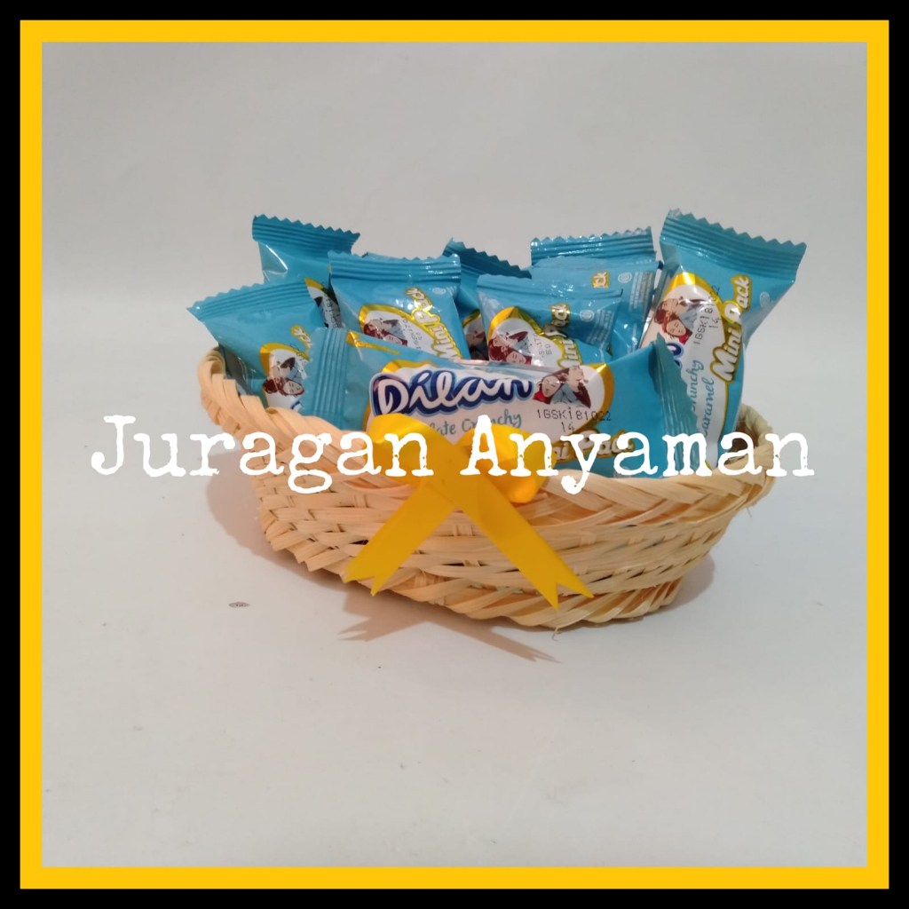 Jual TEMPAT MAKANAN - ANYAMAN - KERAJINAN BAMBU - WADAH PERMEN - UNIK ...