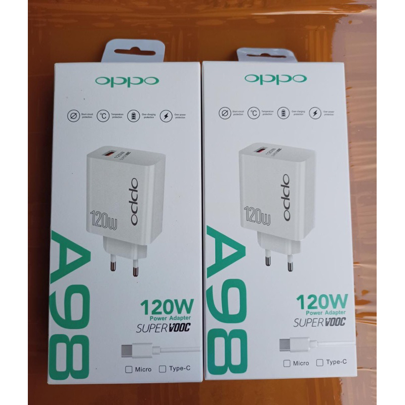 Jual BOSS- Charger Oppo A98 VOOC Super FastCharging 120W Micro type c ...
