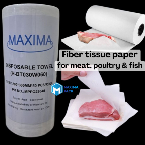 Jual Fiber Tissue Paper / Disposable Towel / Penyerap cairan makanan ...