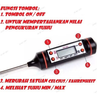 Jual Digital Termometer Makanan Masak Suhu Air Masakan Thermometer ...