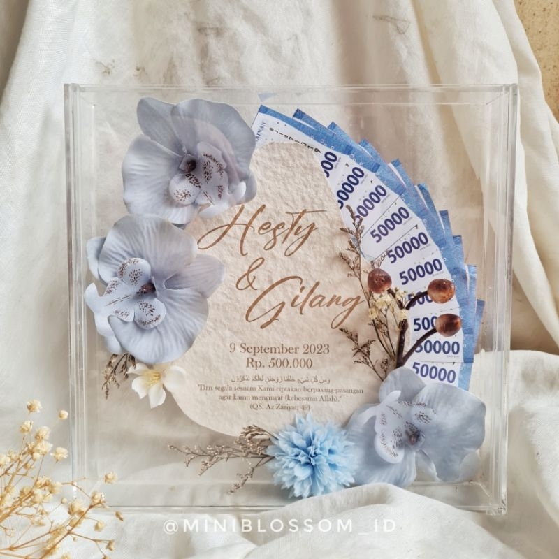 Jual URI Bingkai Mahar Akrilik / Frame Mahar Akrilik / Mahar Minimalis ...