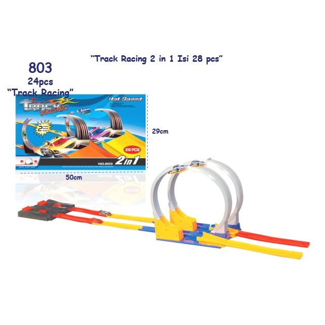 Jual Track Racing Jalan Hot Wheels 2 Jalur Meluncur Halilintar 803 Shopee Indonesia