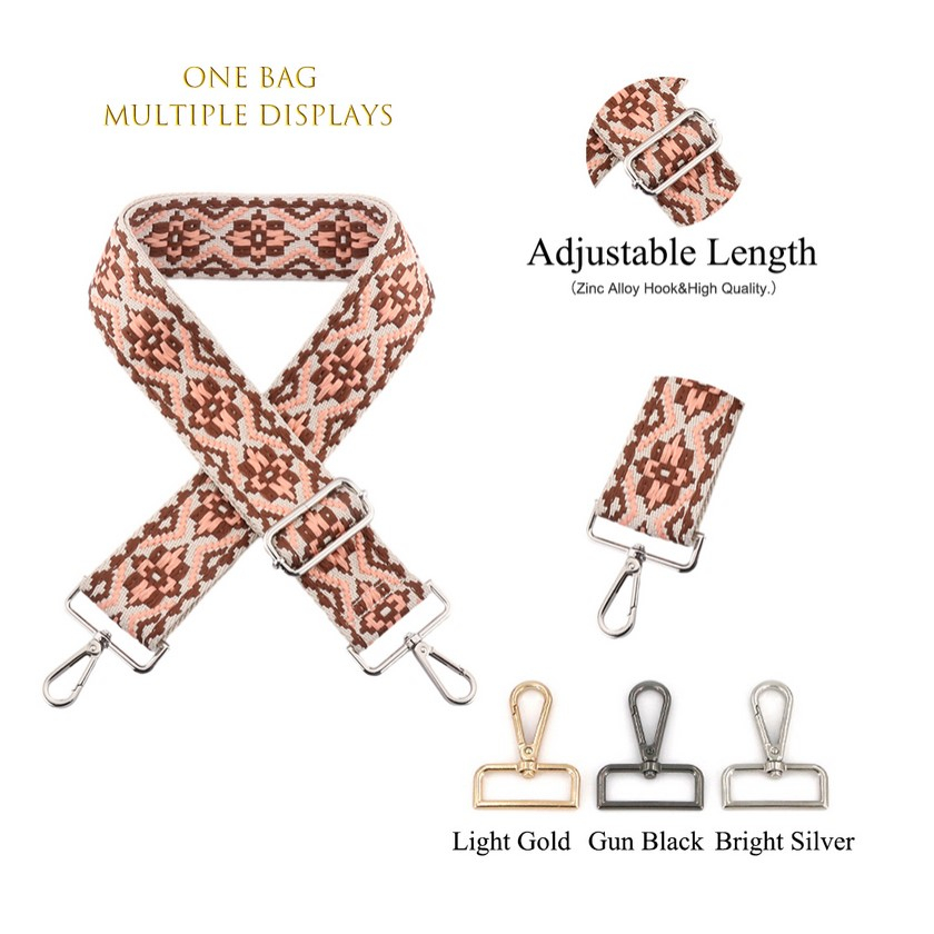 Jual Tali tas bag strap/tali gitar lebar 5cm - Tenun Etnik - seri 02 ...