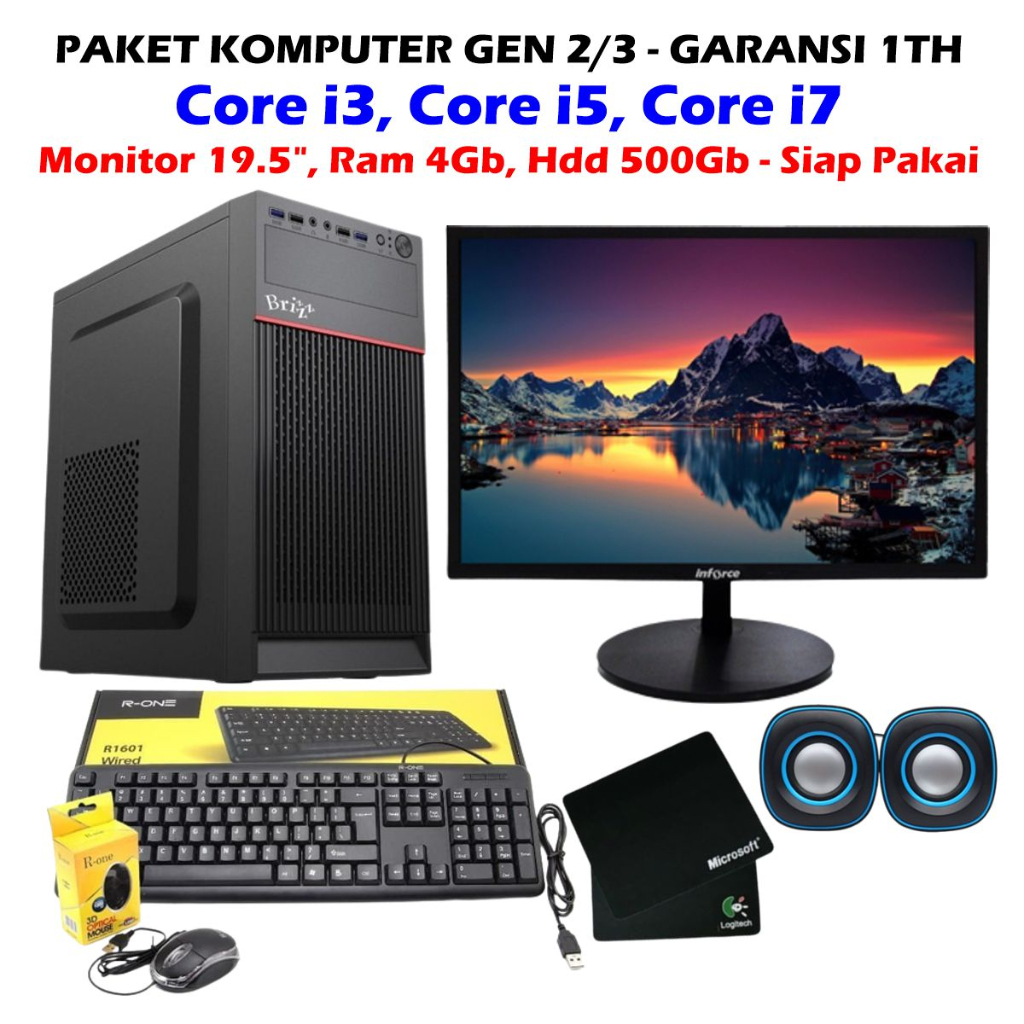Jual PAKET KOMPUTER BARU CORE I7-2600 - CORE I5-2500 - CORE I5-2400 ...
