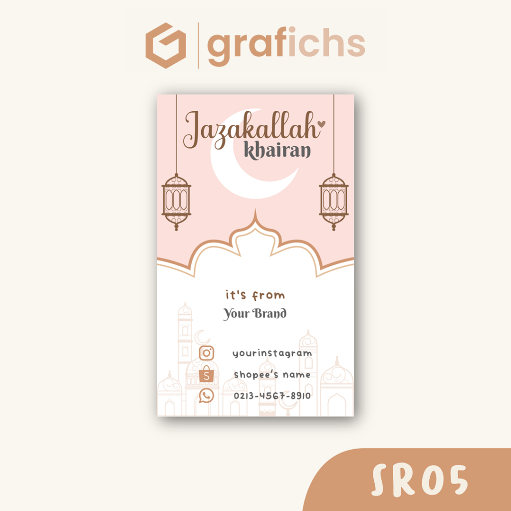 Jual 11-21 Pcs Stiker Segel Box Packaging Versi Islami Free Custom Desain SR01 - SR07 by ...