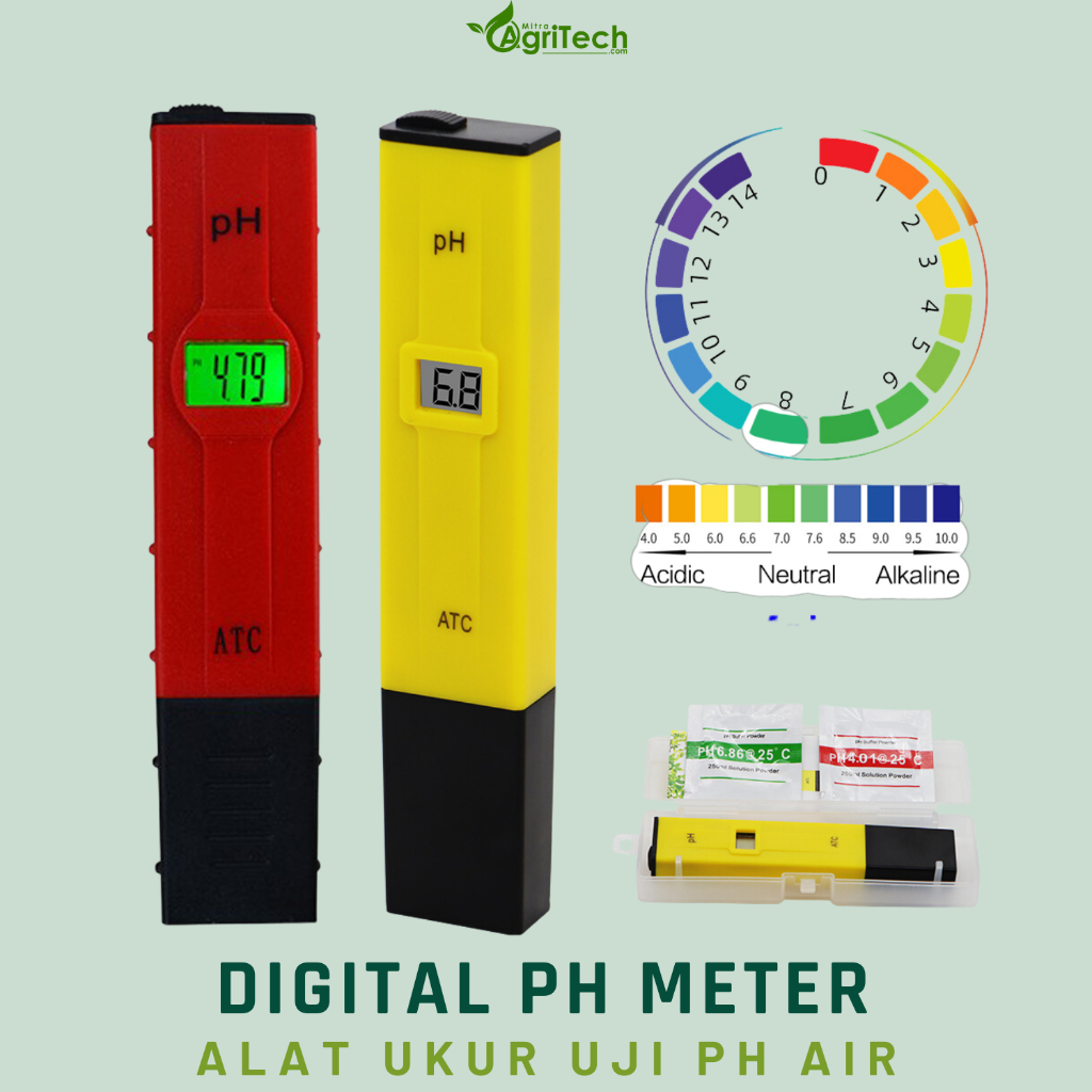 Jual PH METER ALAT UKUR UJI AIR HIDROPONIK PH AIR DIGITAL AIR MINUM ...