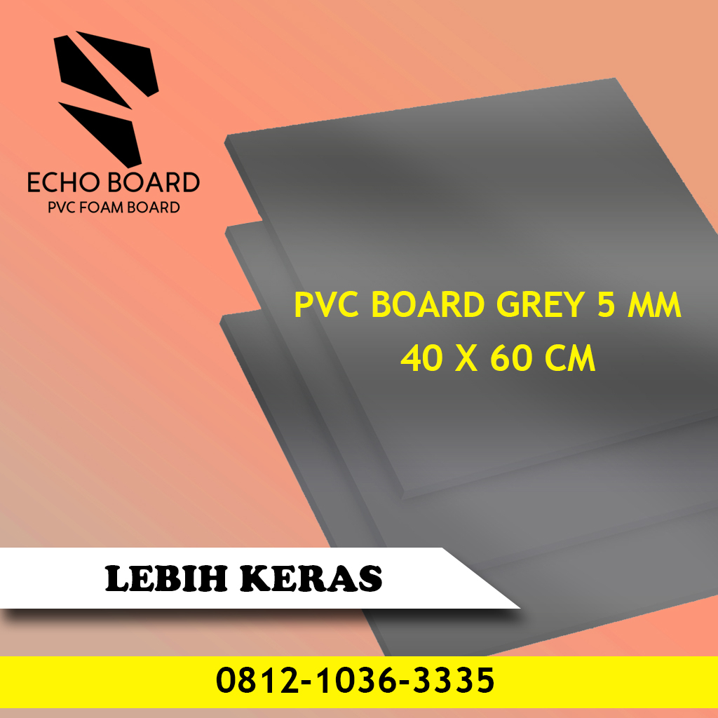 Jual PVC BOARD GREY 5 MM UKURAN 60 X 40 CM | Shopee Indonesia