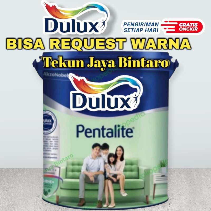 Jual Dulux Pentalite Antibac 2,5 Liter Gallon (Bisa Request Warna) | Shopee Indonesia