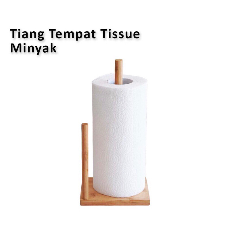 Jual wooden roll tisue / holder tempat tisu kayu cantik minimalis ...