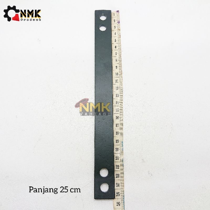 Jual Breket Knalpot Plat Besi Tebal Lubang 10mm Lurus Universal Motor Panjang 6 10 15 18 20 25 ...