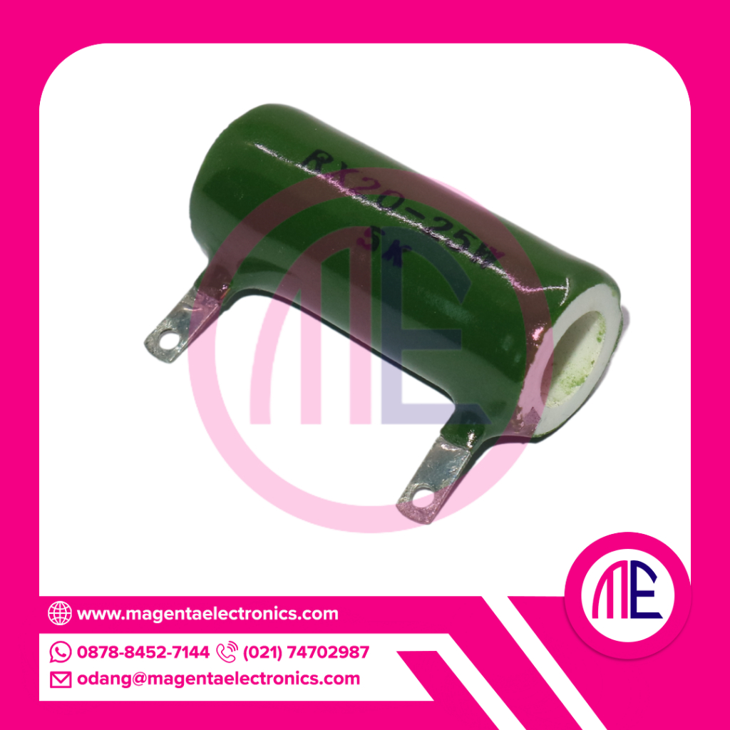 Jual RX20-25W 5K (25W 5000 OHM) RESISTOR WIREWOUND | Shopee Indonesia