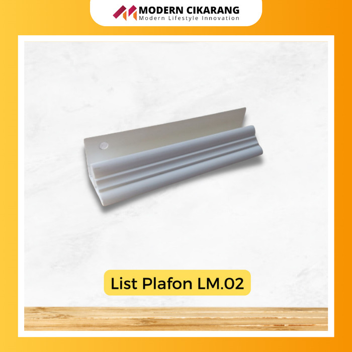 Jual List Plafon PVC Tipe LM.02 / List Pinggir Segitiga Putih Bergerigi ...