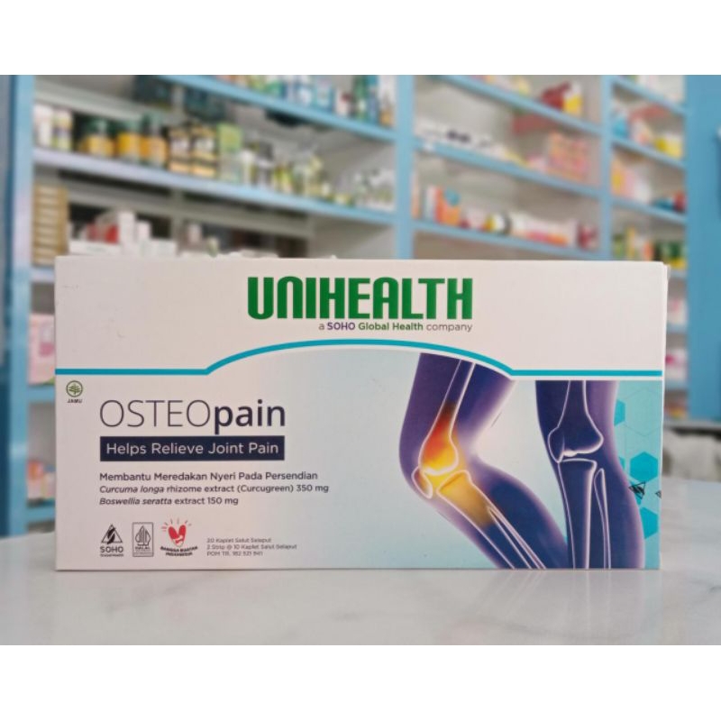 Jual OsteoPain OsteoBooster Unihealth (obat tulang dan nyeri sendi ...