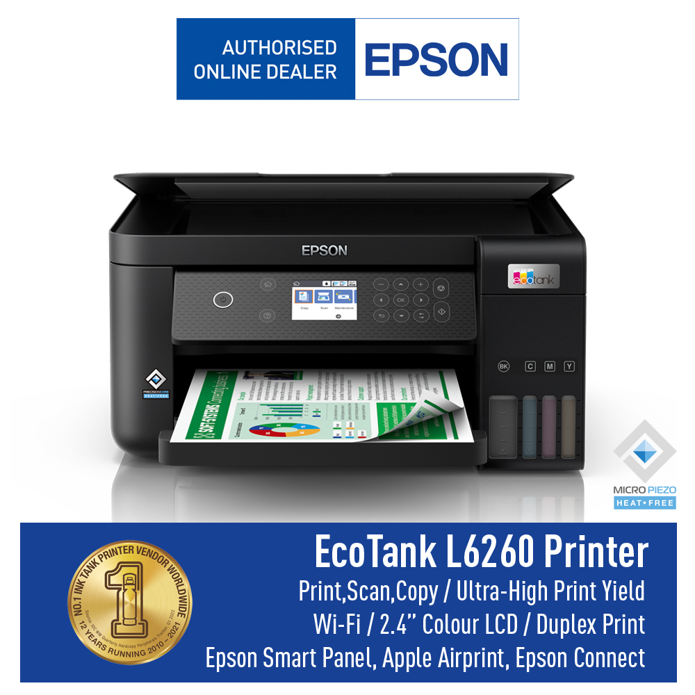 Jual Epson EcoTank L6260 A4 Wi-Fi Duplex All-in-One Ink Tank Printer ...