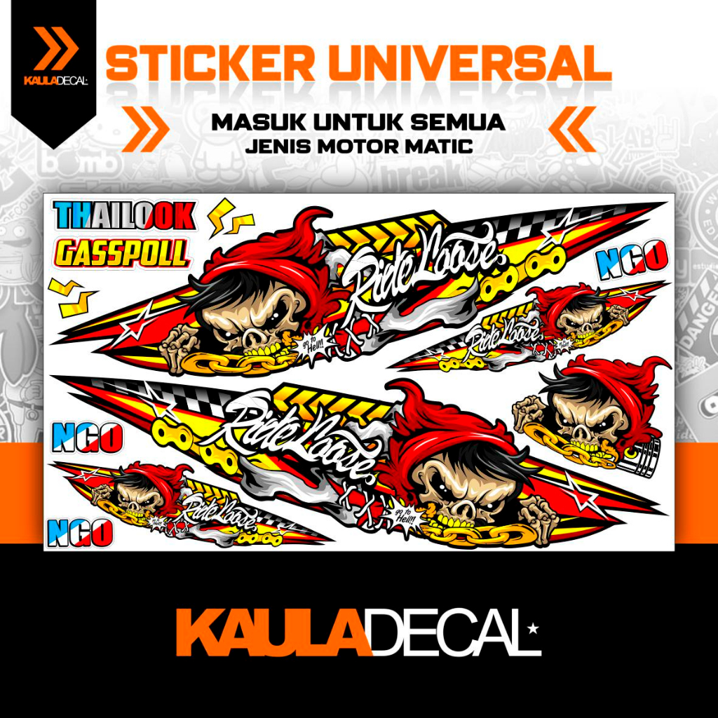 Jual STIKER STRIPING MOTOR ALL MATIC MOTIF 251 / UNIVERSAL MATIC ...