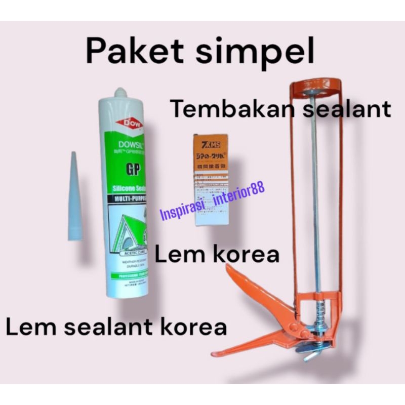 Jual paket pemasangan wpc wallpanel Lem sealant+lem Korea+tembakan ...