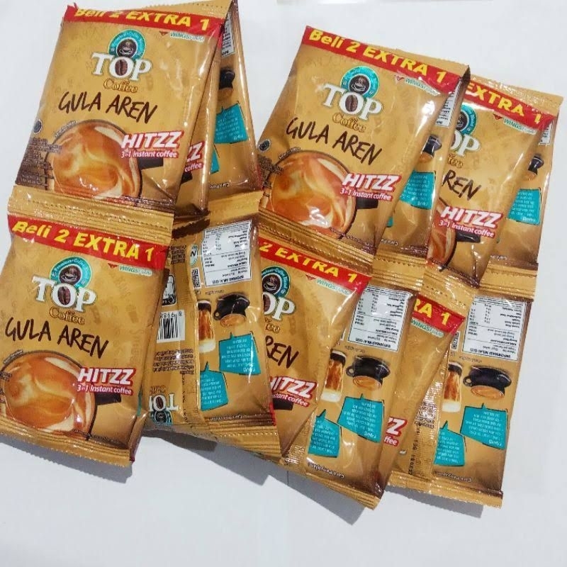 Jual Top coffee Gula Aren 1 renteng isi 15 Sachet | Shopee Indonesia