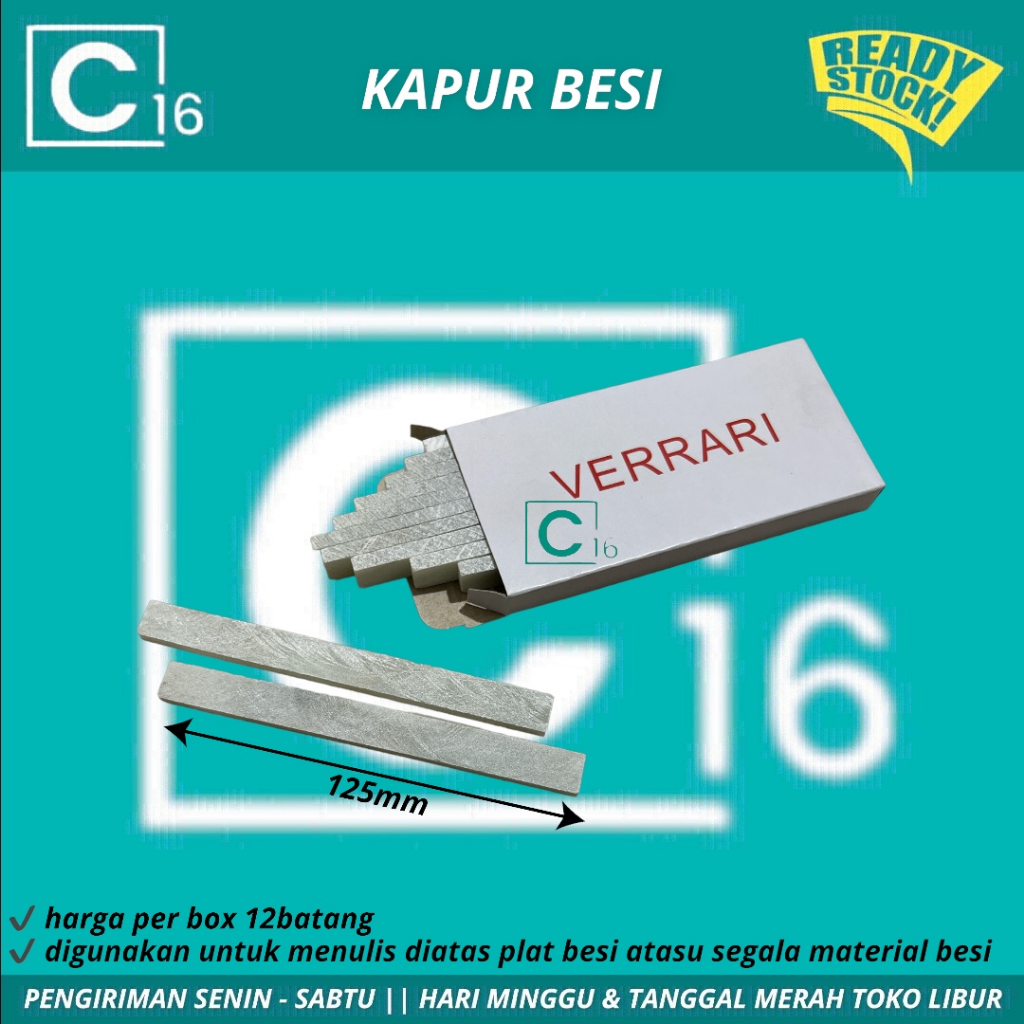 Jual Kapur Besi Putih - Plate Stone Pencil - Pensil Tulis Besi - Kapur ...