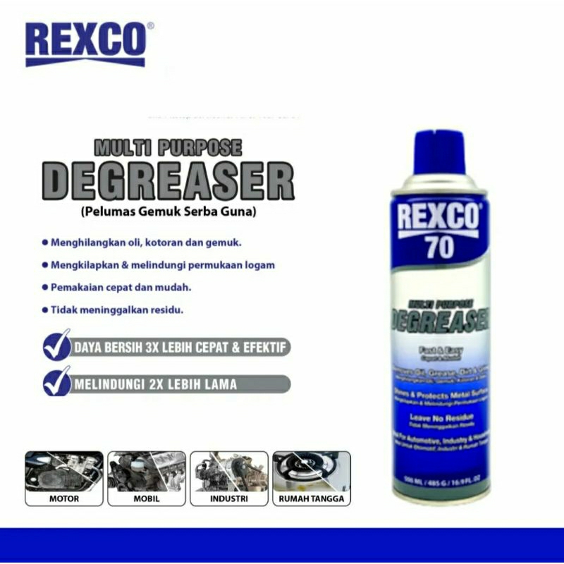 Jual Rexco 70 Multi Purpose Degreaser Pembersih Kotoran Endapan Karbon Minyak Pelumas Gemuk ...