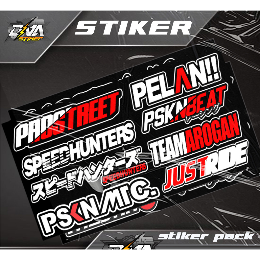 Jual Stiker Pack Kata Kata Viral Background Hitam Stiker KerenStiker ...
