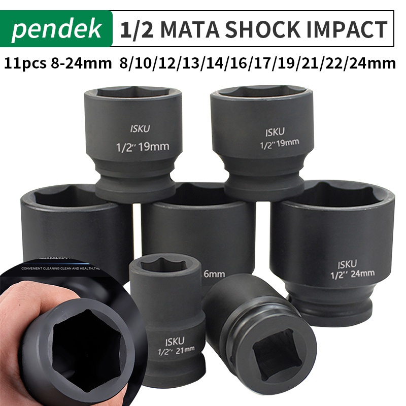 Jual ISKU pendek Mata Socket Extention Impact 8 MM - 41 MM / Kunci Sok ...