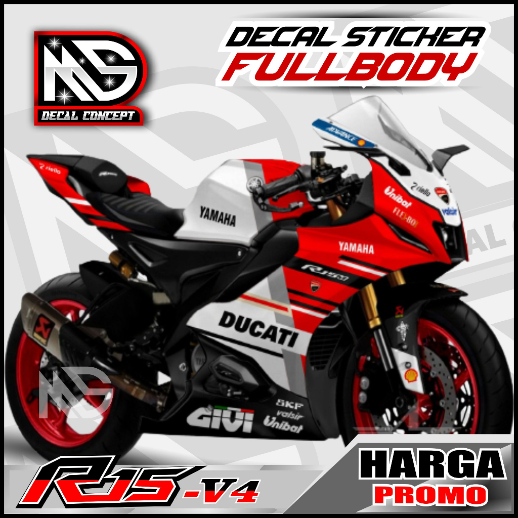 Jual BISA COD decal R15 v4 fullbody stiker decal R15 v4 full body ...