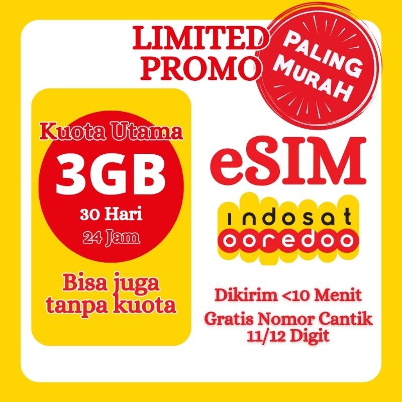 Jual eSIM Indosat Murah | Shopee Indonesia