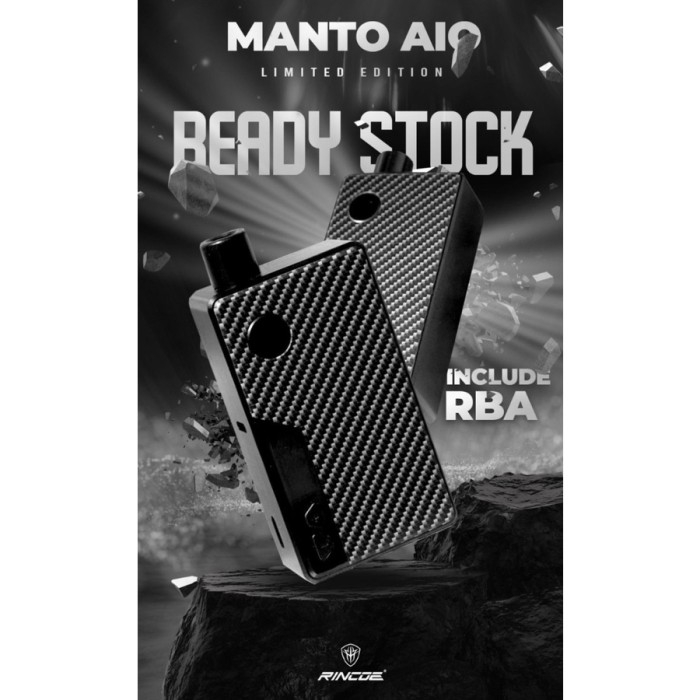 Jual RINCOE MANTO AIO 80W KIT WITH RBA LIMITED EDITION AUTHENTIC MANTO ...
