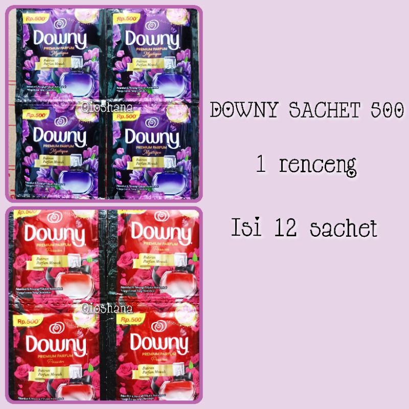 Jual DOWNY SACHET GOPE RP.500 1 RENCENG ISI 12 SACHET | Shopee Indonesia