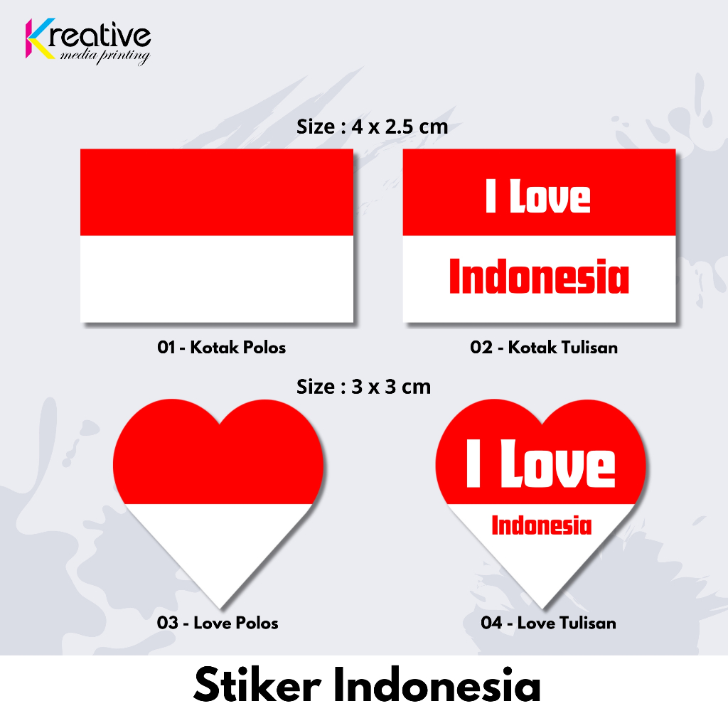 Jual Stiker Indonesia / Stiker Pipi / Stiker Merah Putih | Shopee Indonesia