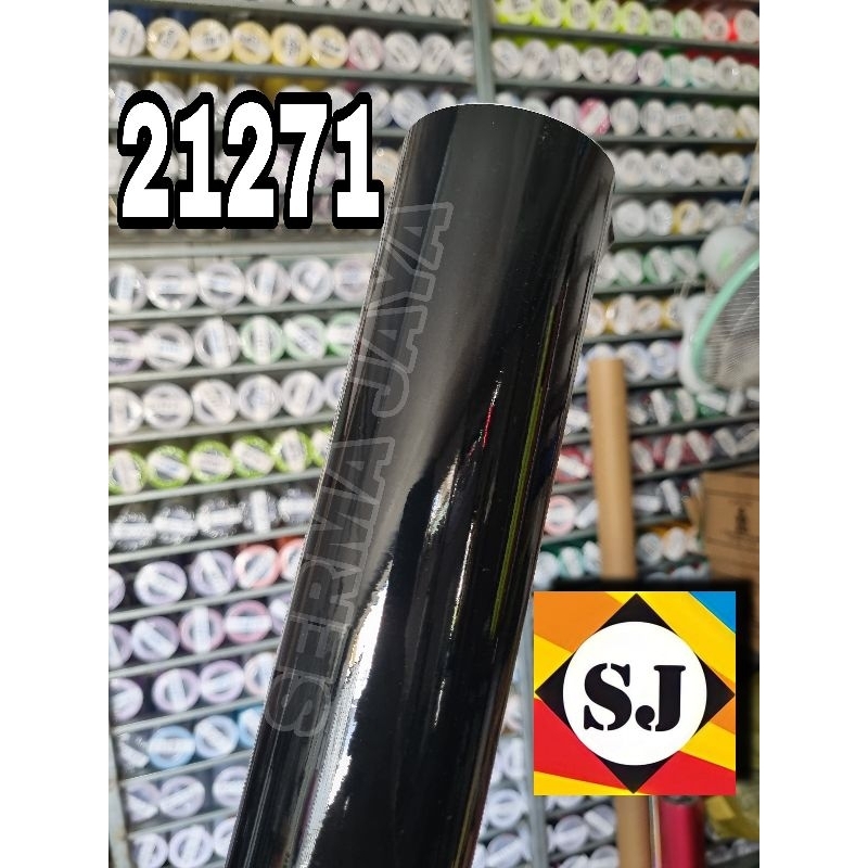 Jual Sticker Stiker Hitam Kilap Glossy DECOFIX (1 ROLL ) Lebar 61cm X ...