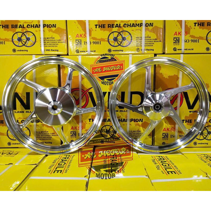 Jual VELG PELEK RACING VND AK55 MIO SPORTY / MIO SMILE UK-14x160 & 14x185 ORIGINAL VND | Shopee ...