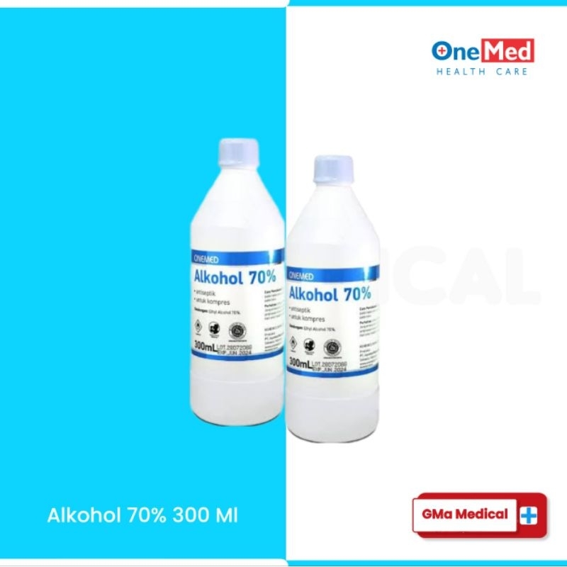 Jual Alkohol 70% Onemed 300 Ml Alcohol Antiseptik / Btl | Shopee Indonesia