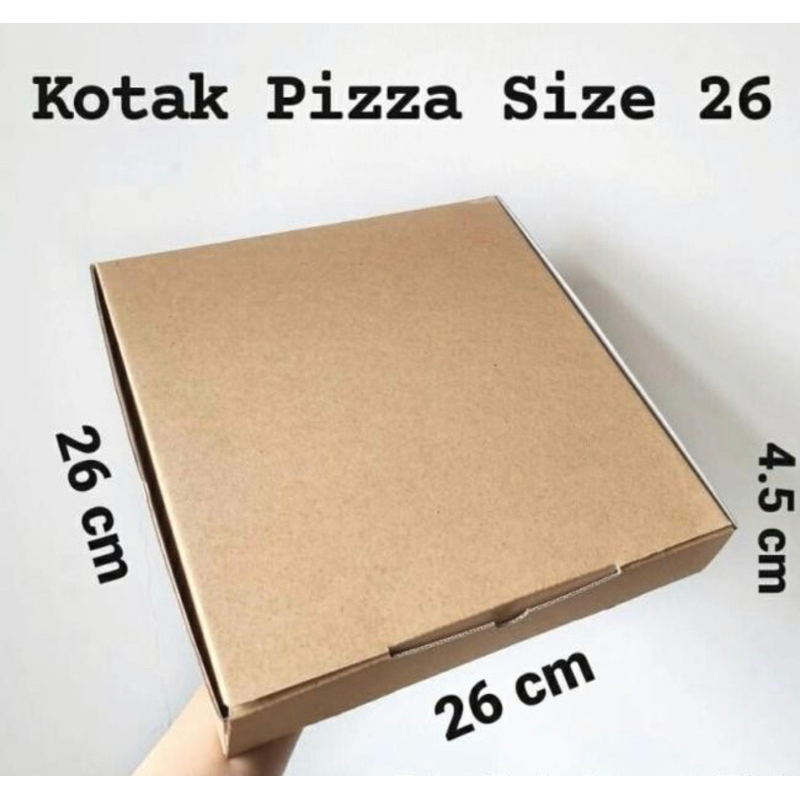 Jual Dus / Box / Kotak Pizza 26x26x4.5cm ~ GALERI PLASTIK FROZEN FOOD ...