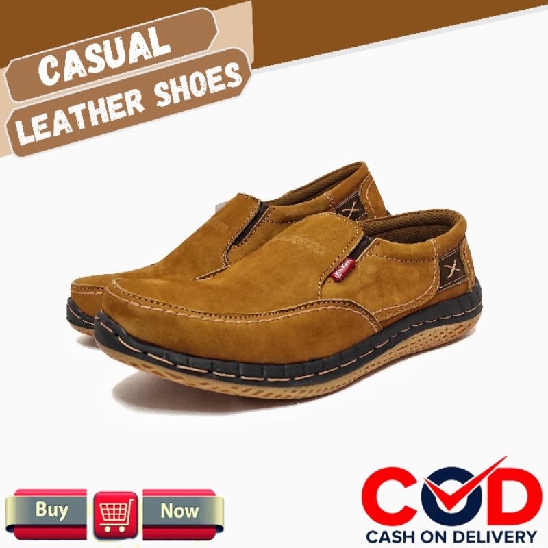 Jual Kickers Sepatu Casual Kasual Pria Bahan Kulit Asli Model Gaul ...