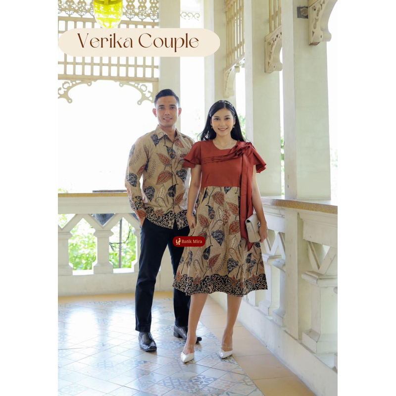 Jual COUPLE BATIK PREMIUM VERIKA BATIK MIRA| DRESS FULL TRIKOT DAN ...