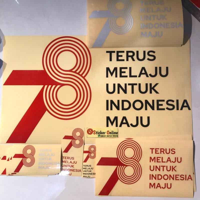 Jual Stiker Logo HUT RI 78 Ukuran Besar | Sticker Cutting Logo HUT RI ...