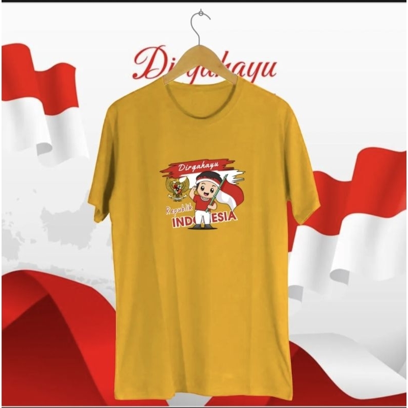 Jual Kaos 17 agustus Dirgahayu kaos kemerdekaan indonesia kaos oblong ...