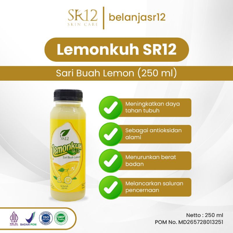 Jual SR12 Lemonku Sari Buah Lemon Asli Meningkatkan Daya Tahan Tubuh ...