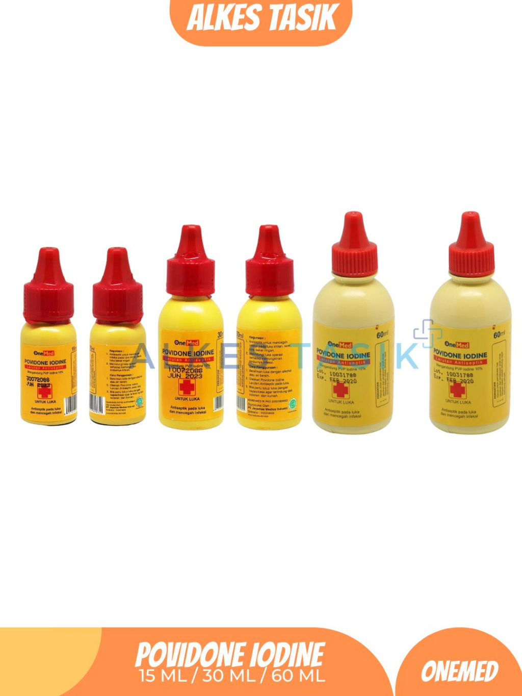Jual Povidone Iodine Onemed 15 Ml 30 Ml 60 Ml Obat Merah Tetes Murah ...