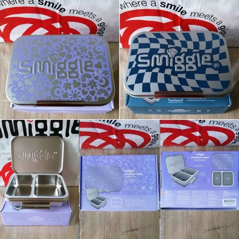 Jual Original Smiggle Stainless Steel Bento Lunch Box Tempat Kotak ...