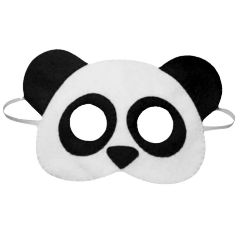 Jual Topeng Karakter Panda Bahan Kain Boneka Halus Lembut Panda Mask ...